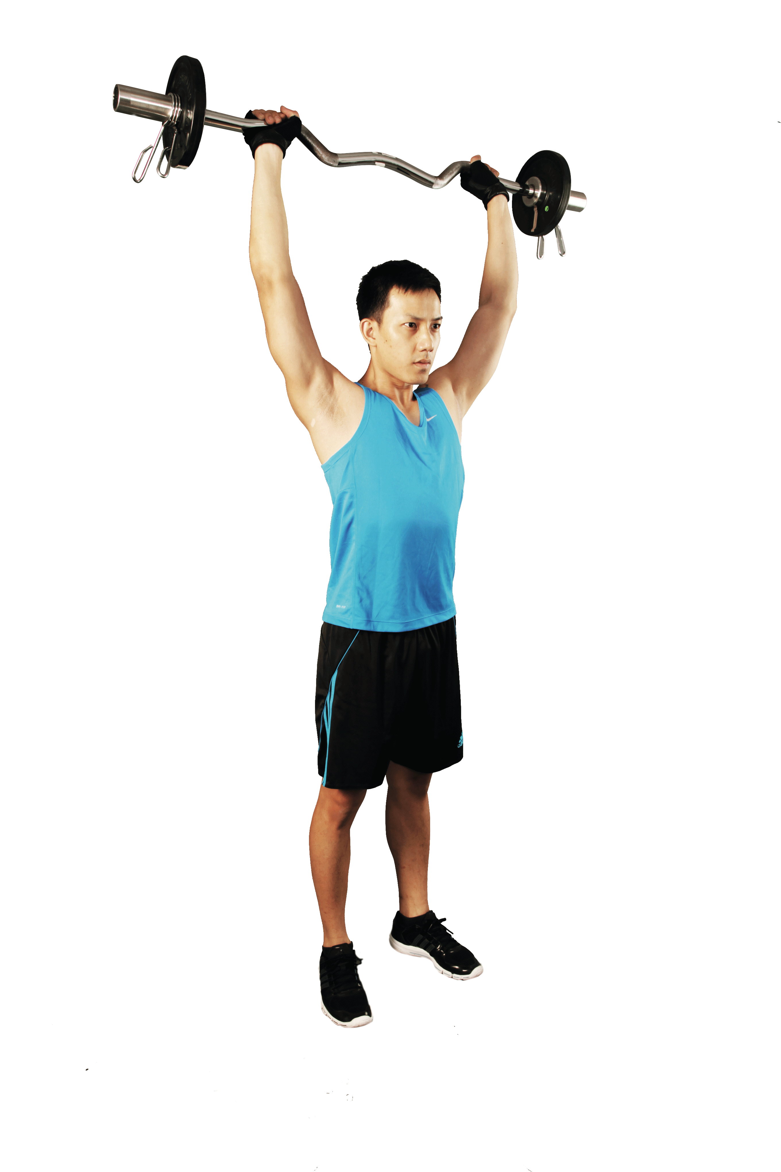 Overhead Ez Bar Triceps Extension Exercise Instructions